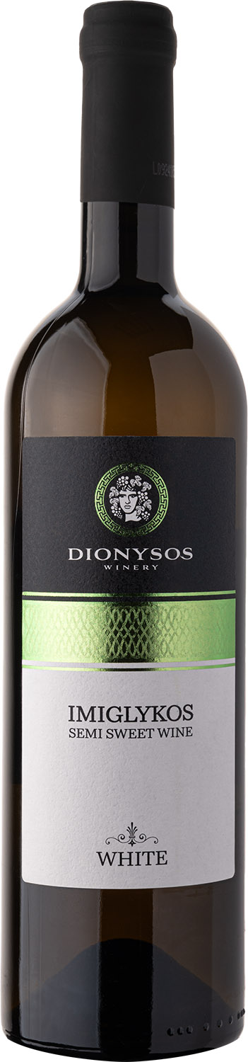 Imiglykos White Semi Sweet Dionysos New - M&P Alkohole Wina Cygara