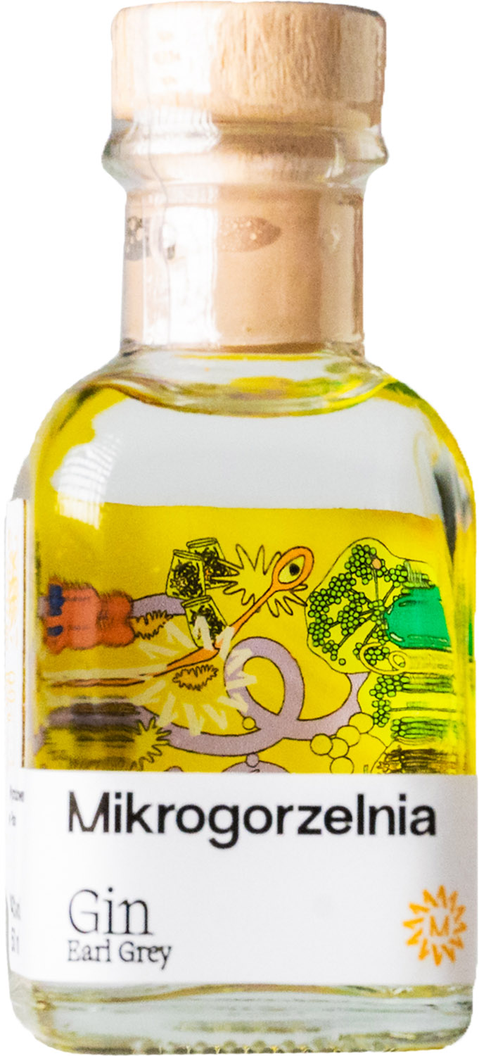 MIKROGORZELNIA GIN EARL GREY 0,05 40% - M&P Alkohole Wina Cygara