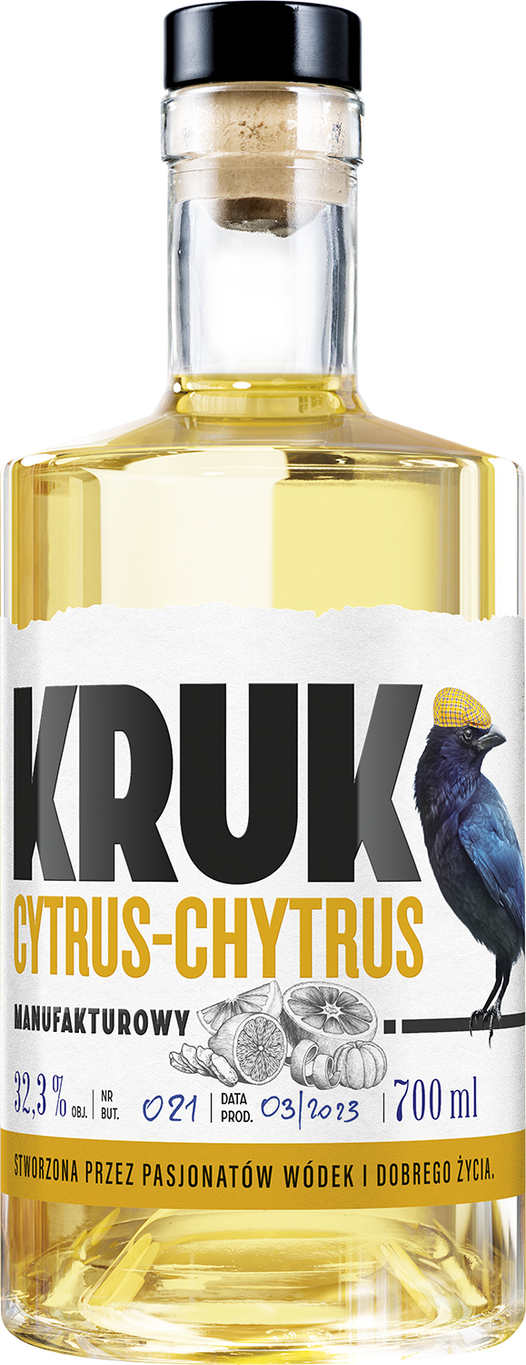KRUK WÓDKA CYTRUS CHYTRUS 0,7 32,3% goła - M&P Alkohole Wina Cygara