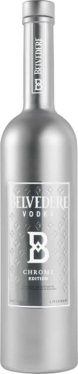 BELVEDERE CHROME BESPOKE EDITION 1,75L - M&P Alkohole Wina Cygara