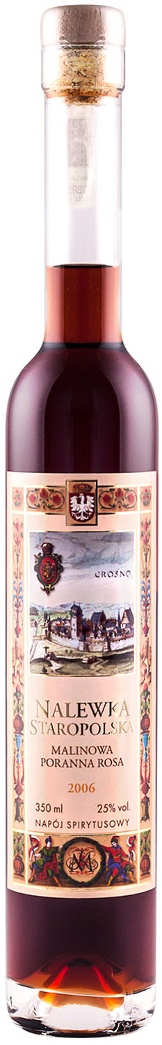 NALEWKA MALINOWA PORANNA ROSA 0.35L - M&P Alkohole i Wina Świata