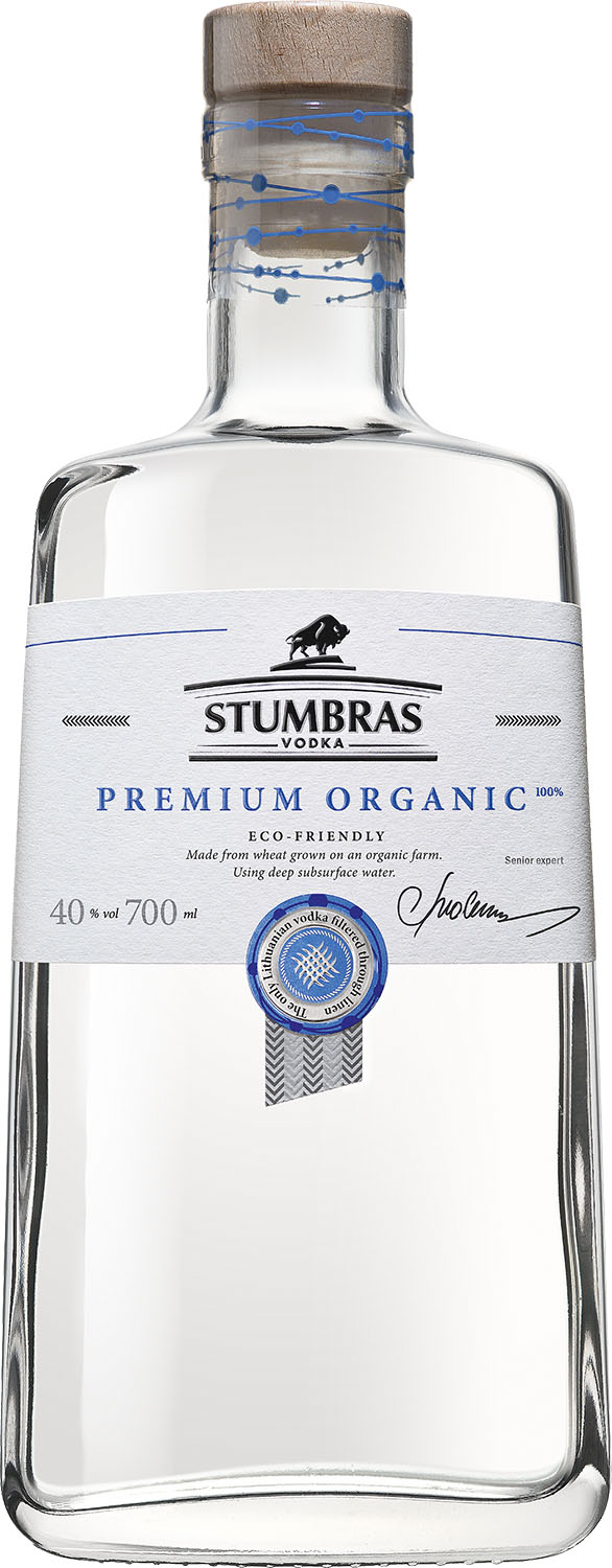 Stumbras Premium Organic Vodka - M&P Alkohole i Wina Świata
